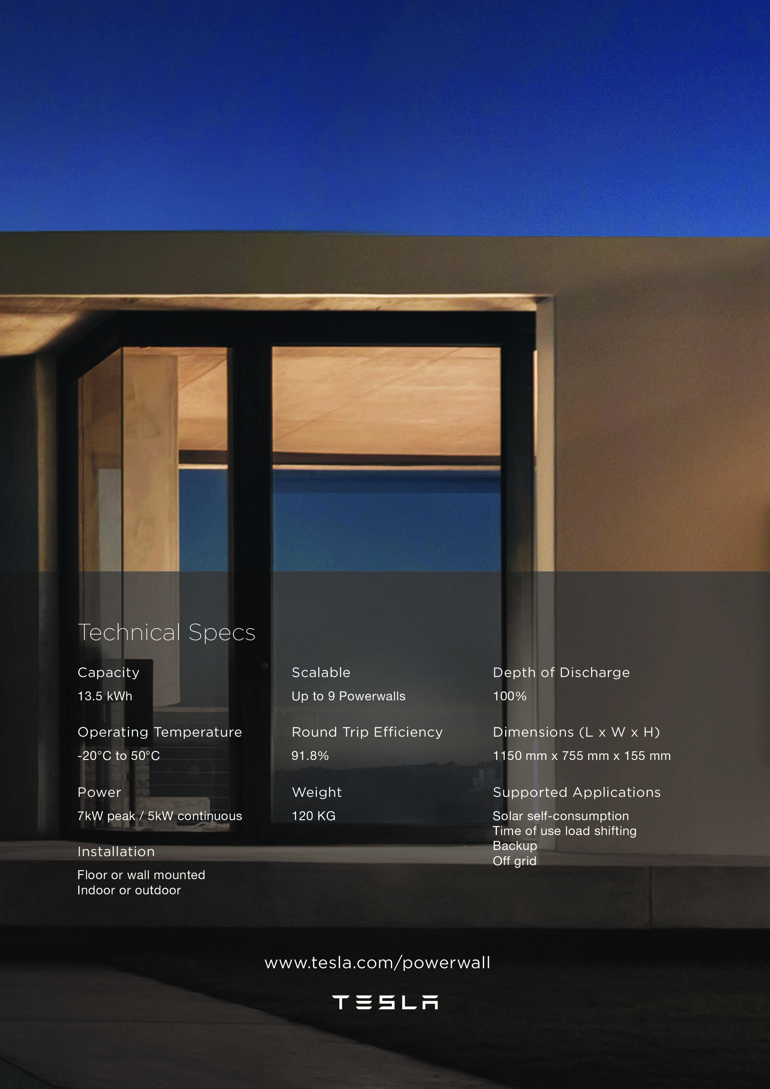 SDE | Tesla Powerwall 2 Brochure